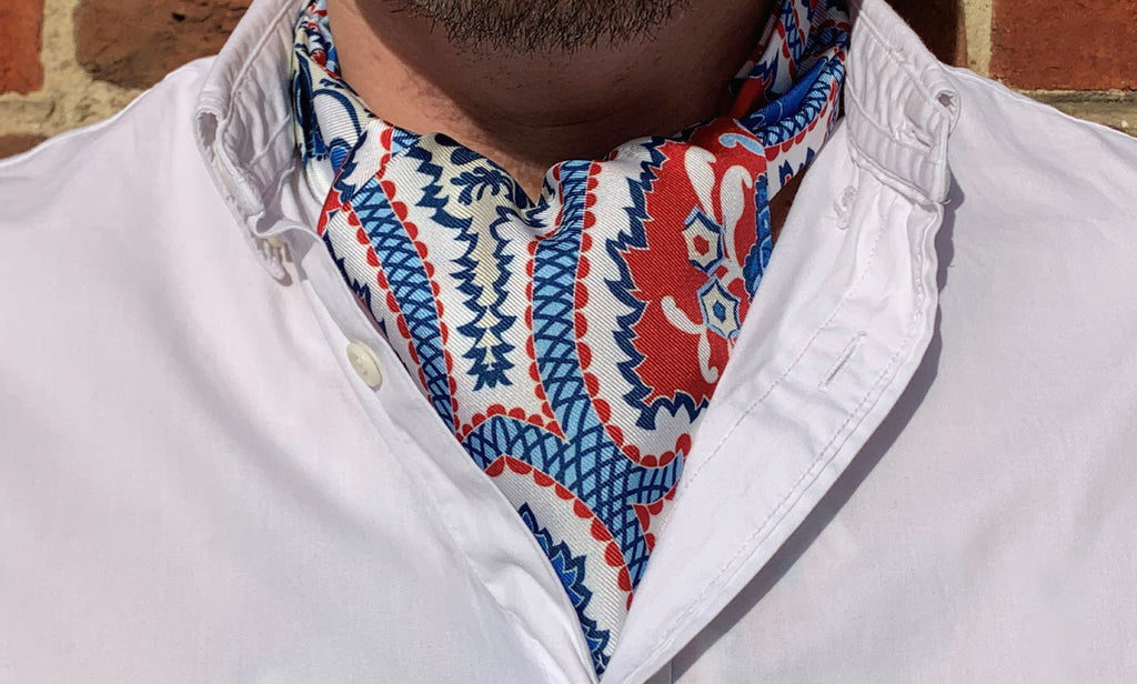 KUZMA - Printed Silk Day Cravat - Cravat Club London