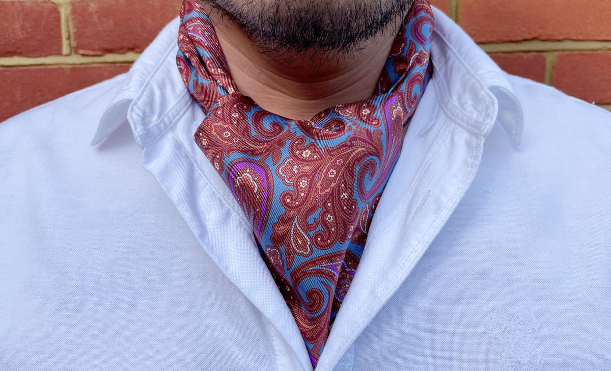 MAXON - Printed Silk Day Cravat - Cravat Club London