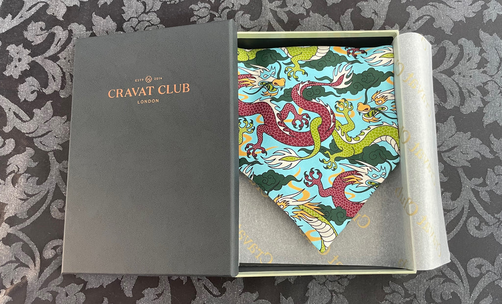 MIZUCHI - Printed Silk Day Cravat - Cravat Club London