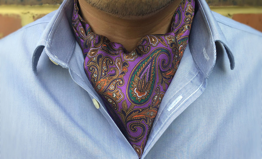 Printed Silk Cravats For Men - Cravat Club