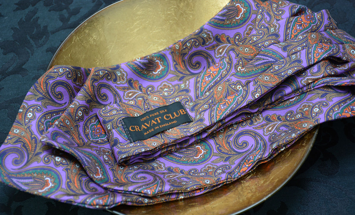 ROMAIN - Printed Silk Day Cravat - Cravat Club London