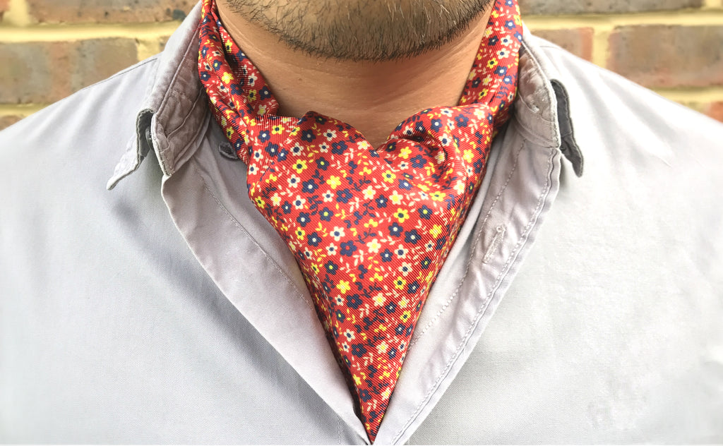 SYLVESTER - Printed Silk Day Cravat - Cravat Club London