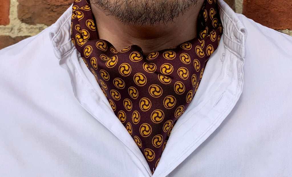 TAKAO - Printed Silk Day Cravat - Cravat Club London